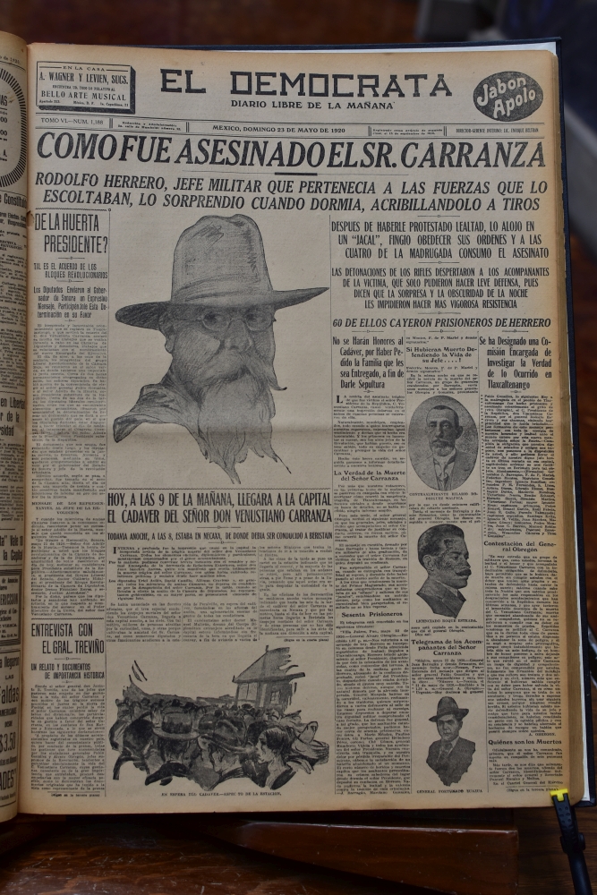 El Relato Periodístico De La Muerte De Venustiano Carranza Revista